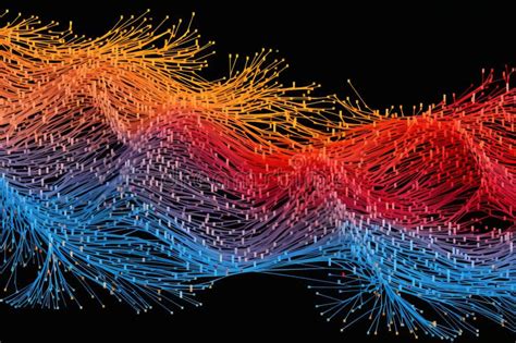 artificial intelligence ai virtual brain processing and analyzing data streams stock