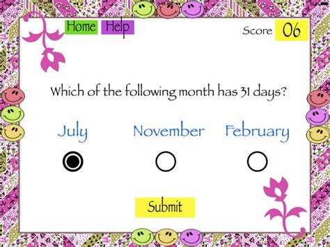 Number Of Days In Each Month By Hemal Gandhi