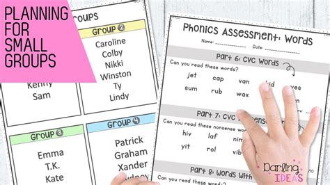 Small Group Lesson Plans Darling Ideas