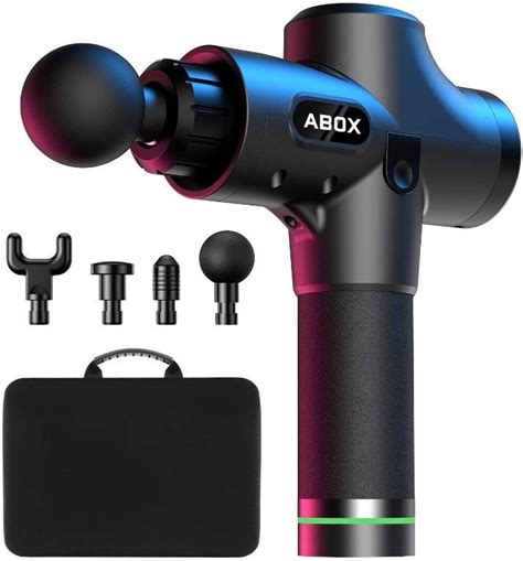 0234e Abox Muscle Massage Gun Hand Held Deep Tissue Muscle Massager