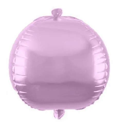 Balão Metalizado Redondo Orbz 24 Polegadas 60cm Cor Rosa Claro Mercadolivre