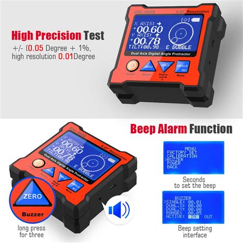 Hot Sale DXL360S GYRO GRAVITY 2 In 1 Digital Protractor Inclinometer