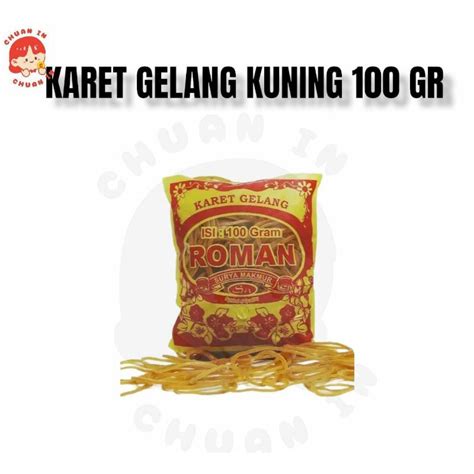 Jual KARET GELANG KUNING 100gram MURAH Shopee Indonesia
