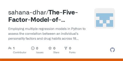Github Sahana Dharthe Five Factor Model Of Personality And Its Relationship To Drug Habits