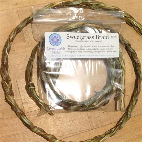 Sweetgrass Braid Wild Harvested Living Earth Herbs Apothecary