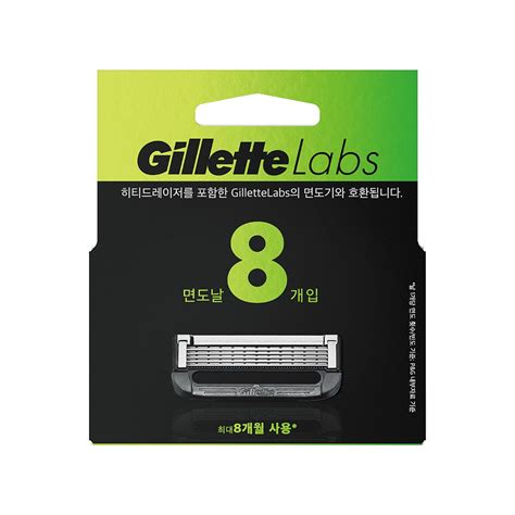 Gillette 吉列 Labs 極光系列刮鬍刀頭 8刀入 Pchome 24h購物