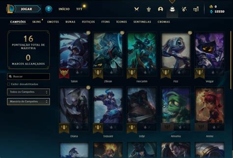 Conta Mestre Com 22 Champs E 2 Skins 81 De Win Rate League Of