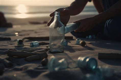 Premium Photo The Hand Of A Person Removes The Garbage Generative Ai