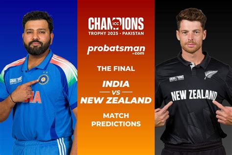 IND vs NZ Match Prediction: Who Will Win Today's Final Match of ICC ...