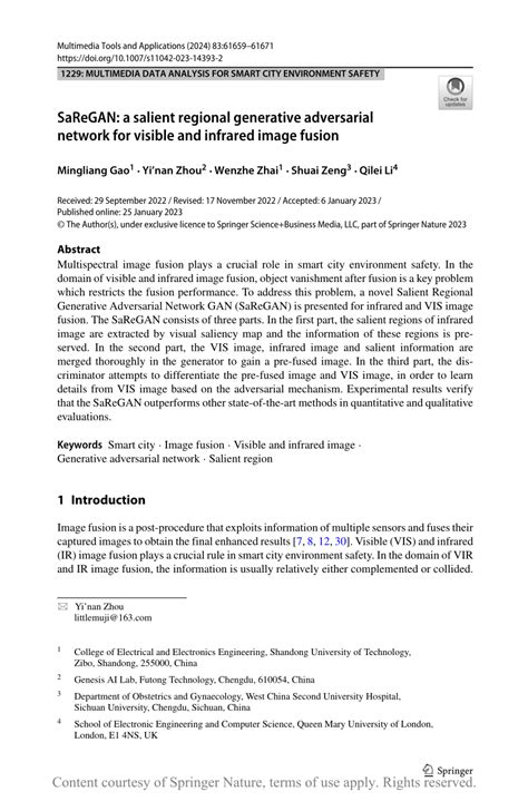 Saregan A Salient Regional Generative Adversarial Network For Visible