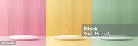 화장품 배경 및 제품 프레젠테이션 브랜딩 및 포장 프레젠테이션을 위한 프리미엄 연단 디스플레이를 설정합니다 배경의 그림자가 있는 스튜디오 무대 벡터 디자인 0명에 대한 스톡