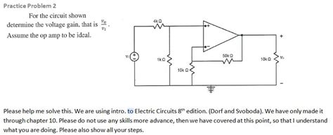 Solved Practice Problem For The Circuit Shown Determine Chegg
