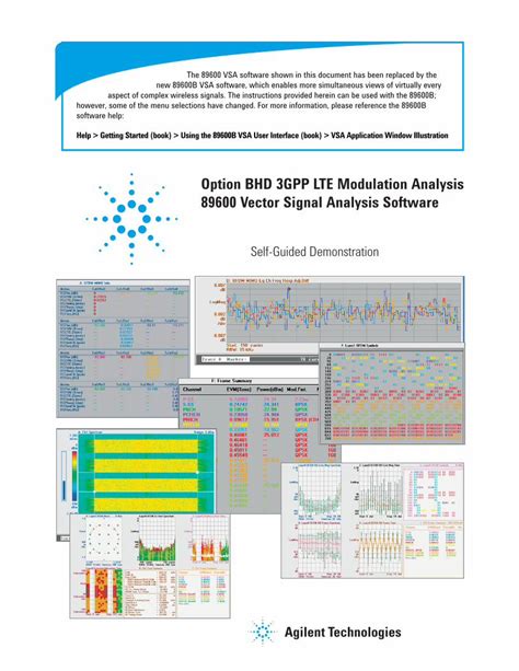 Pdf Option Bhd 3gpp Lte Modulation Analysis 89600 Vector Signal