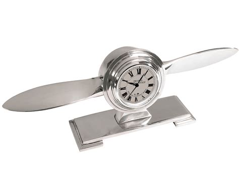 Solid Cast Aluminum Propeller Wall Clock Airplane Propeller Clock