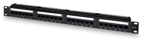 Patch Panel Cat UTP Ports for Rack Black Nanocable Castro Electrónica