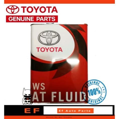 TOYOTA WS ATF AUTO TRANSMISSION OIL FLUID VIOS HILUX CAMRY ALTIS YARIS FORTUNER ALPHARD HARRIER