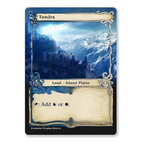Tundra Dual Land Adventure Custom Mtg Proxy Card