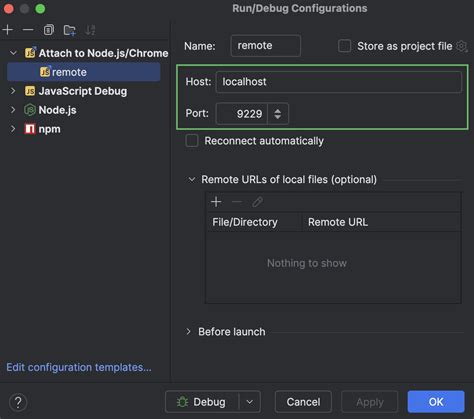 Running And Debugging Nodejs Intellij Idea Documentation