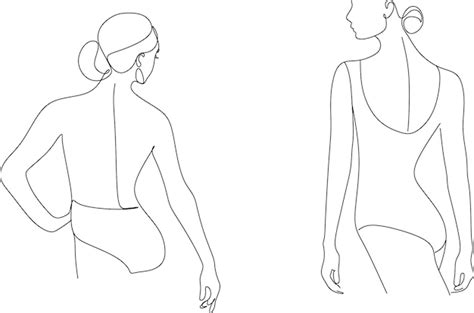 Premium Vector Trendy Line Art Woman Body Minimalistic Black Lines