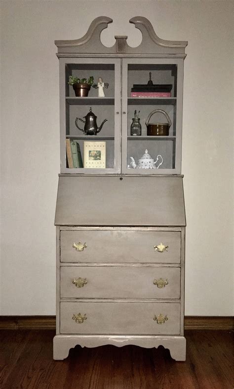Vintageantique Mahogany Secretary Deskhutch Refinished Hand