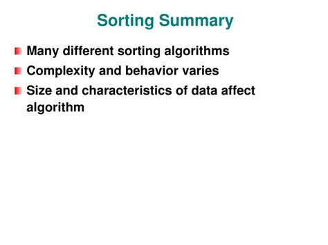 PPT - Sorting Algorithms PowerPoint Presentation, free download - ID:921105