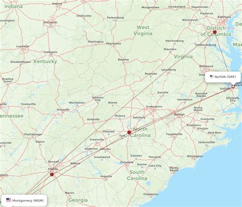 Flights From Montgomery To Norfolk Mgm To Orf Airlines And Best