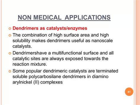 Dendrimers And Its Applications Pptx Chemistry Science