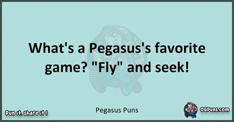 Punderful Pegasus Puns Winged Wonders Of Wordplay