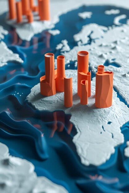 Premium Photo 3d Infographic Showing Global Water Scarcity Statistics