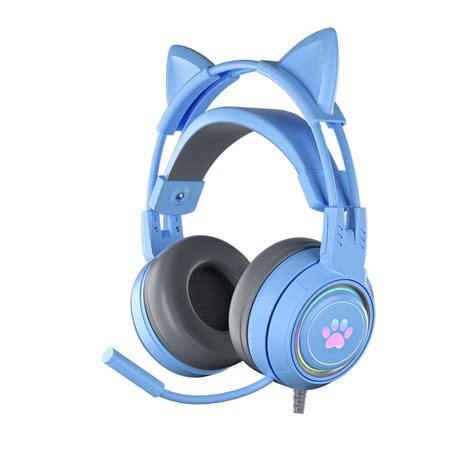 Xinduolei Stereo Gaming Headset With Mic 35mm Sound Detachable Cat Ear