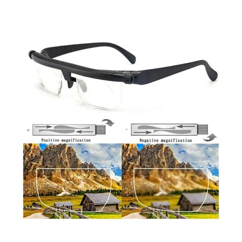 Buy Lens Dial Adjustable Glasses Variable Focus Reading Distance Vision