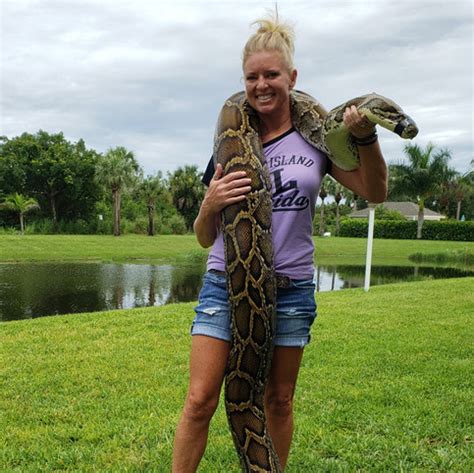Python Hunter - Python Skin Products with Invasive Python Leather| Python Huntress | Amy Siewe