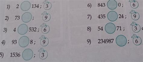 Write A Number In The Circle To Make The Given Divisible By The Indicated Values On The Right