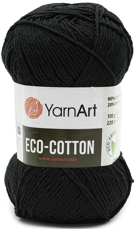 YarnArt Eco Cotton 85% cotton, 15% polyester, 5 Skein Value Pack, 500g ...