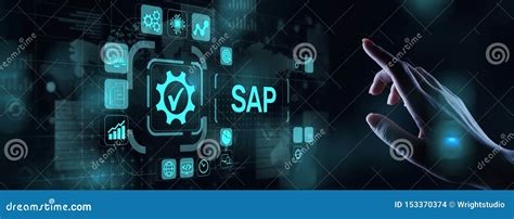 Sap Business Process Automation Software Erp Enterprise Resources Planning System Concept On