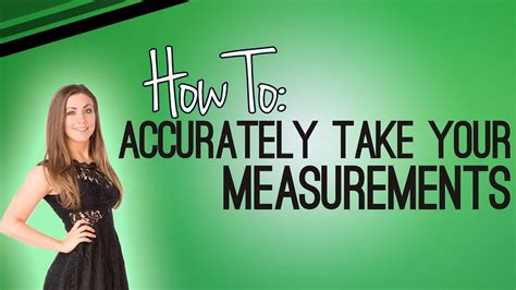 How To Accurately Take Your Measurements YouTube