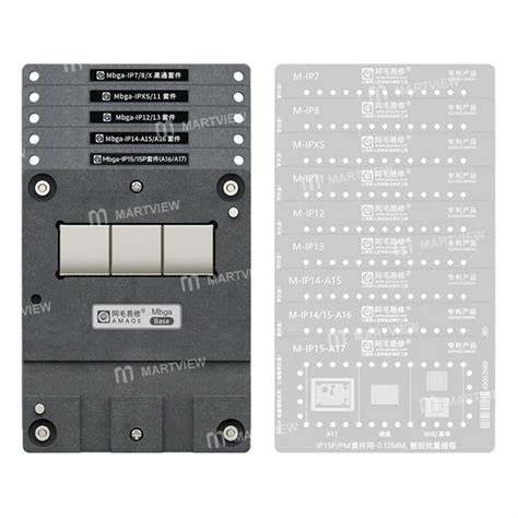 Amaoe Mbga IP 26 In 1 CPU Hard Disk WiFi Baseband BGA Reballing Platform For IPhone 7