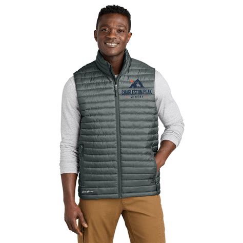Wholesale Eddie Bauer® Packable Quilted Vest Wine N Gear