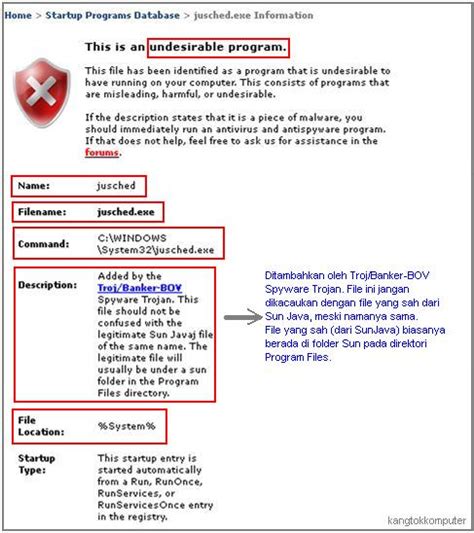 Disable Program Startup Kangtokkomputer