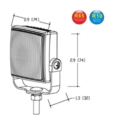 Lg770 4 Led Square Amber Warning Strobe Led Globalie
