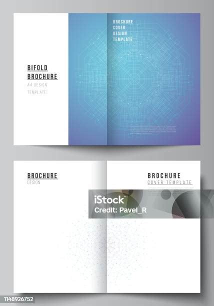 Tata Letak Vektor Dari Dua Templat Desain Mockup Sampul Modern Format