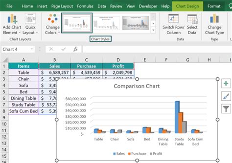 Comparison Chart In Excel Examples Template How To Create