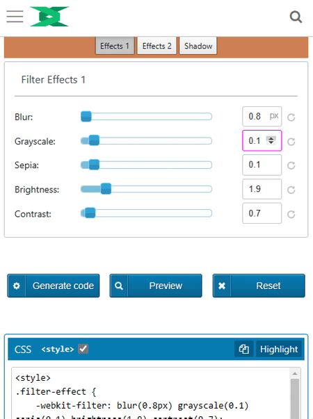 11 Best Free Online Css Image Filter Generator Websites