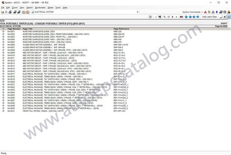 012021 Agco Gsi North America Electronic Parts Catalogue Books