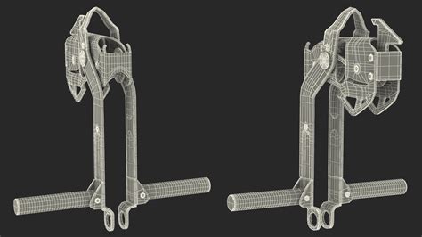Trigger Cable System Impact Trolley White 3d Model 39 3ds Blend