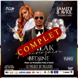 K Dilak Bedjine En Live Animation Dj Flo LE PALACE DE VILLIERS France Réservez vos