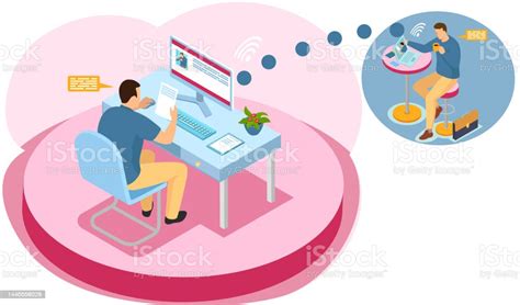 원격 작업 및 네트워크 온라인으로 연결하고 재택근무를 하는 전문 비즈니스 텔레워커 가정 생활에 대한 스톡 벡터 아트 및 기타 이미지 가정 생활 격리 경영자 Istock
