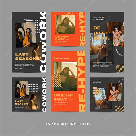 Premium Vector Urban Streetwear Social Media Template