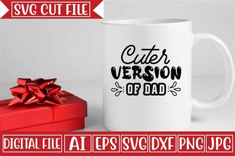 Cuter Version Of Dad Svg Design Graphic By Craftzone · Creative Fabrica