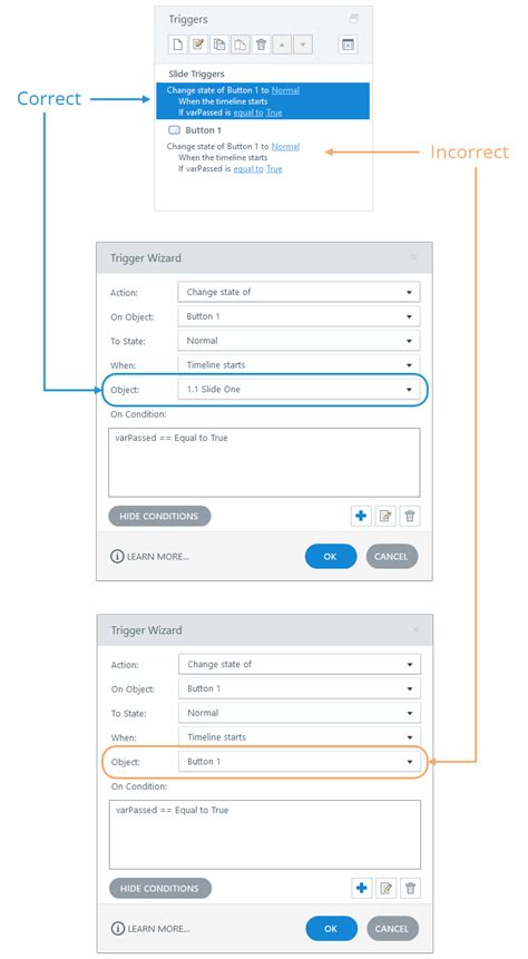 storyline triggers that occur when the timeline of an object starts or